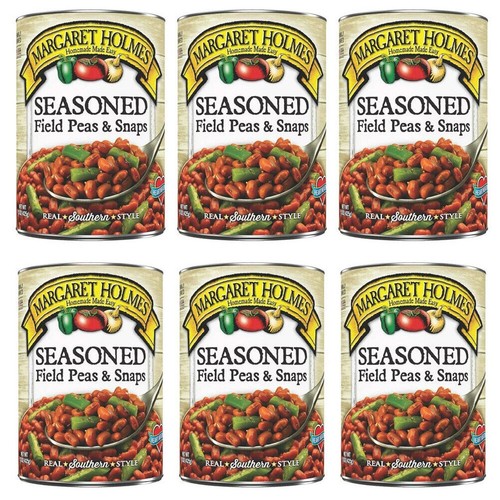 Margaret Holmes 6 Pack Field Peas and Snaps Canned Vegetables 15 oz ...