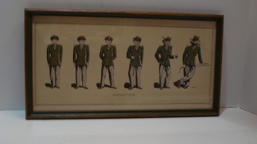 1944 WW II Military Framed Art Print. "Evolution" by Harry A. Gardiner ...