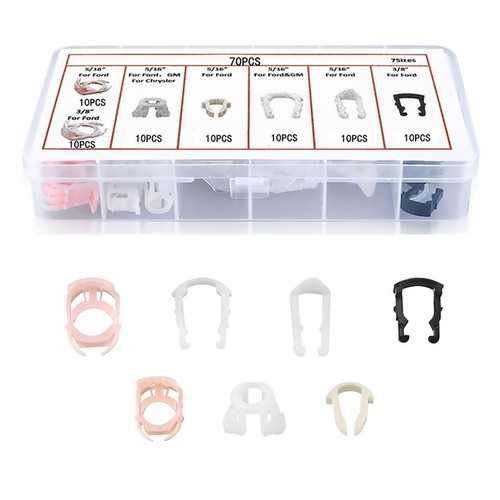 70* Fuel Line Retainer Clip Assortment Replacement For Ford Car ...
