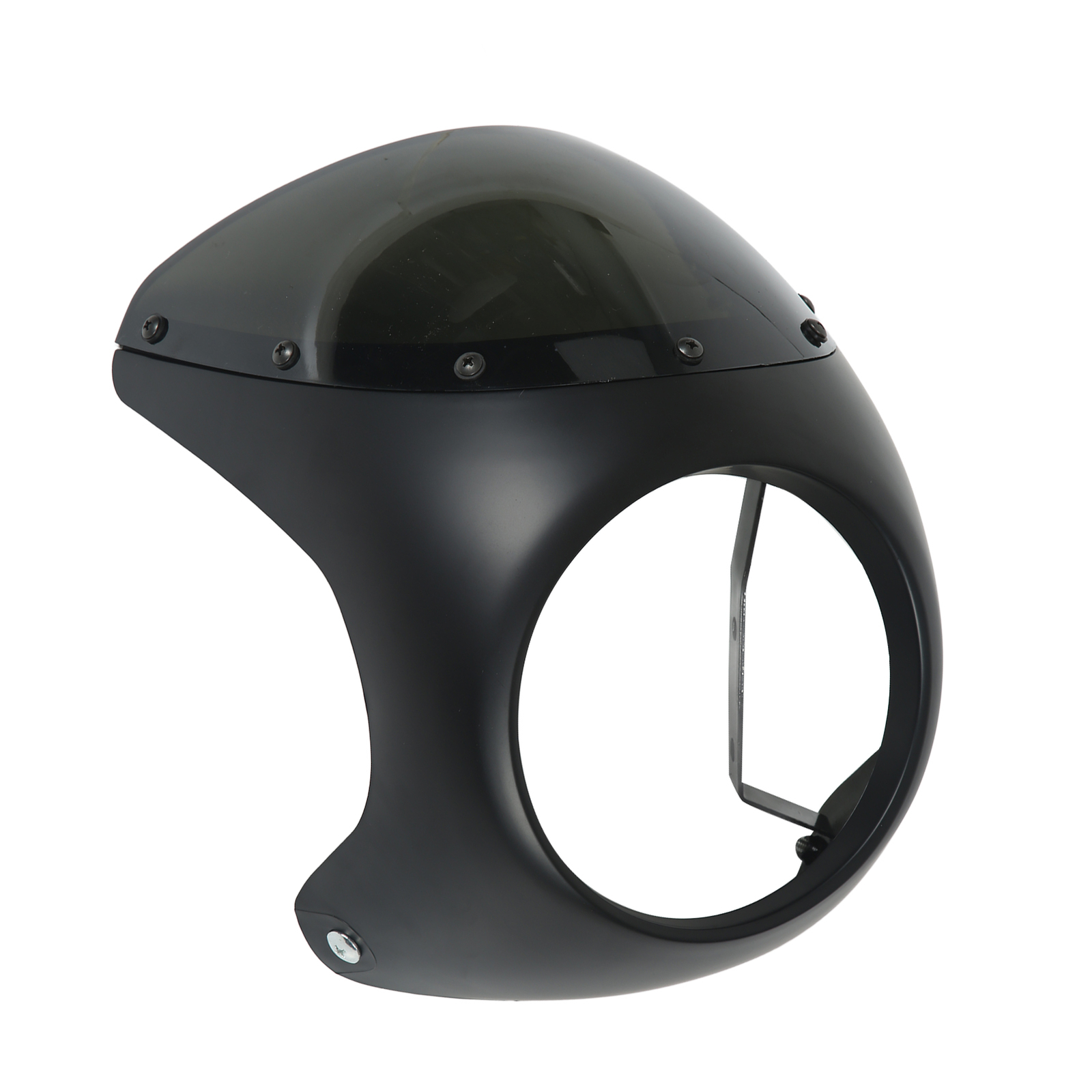 Matte Black 7in Motorcycle Headlight Fairing Protective Windshield For ...