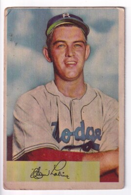 Clem Labine 1953 Bowman Color Baseball Card #106 Set Filler Brooklyn ...