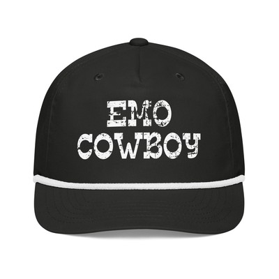 EMO COWBOY Golf Rope Hat Cap music indie rock shoegaze punk country ...