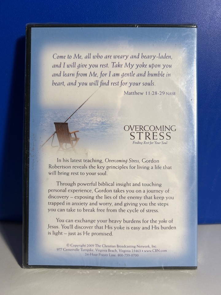 Overcoming Stress (DVD) w/Gordon Robertson .......BRAND NEW & SEALED ...