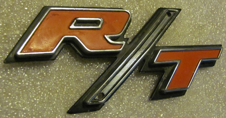 RT MOPAR 1967 DODGE CORONET RT REAR QUARTER PANEL EMBLEM GENUINE OEM ...