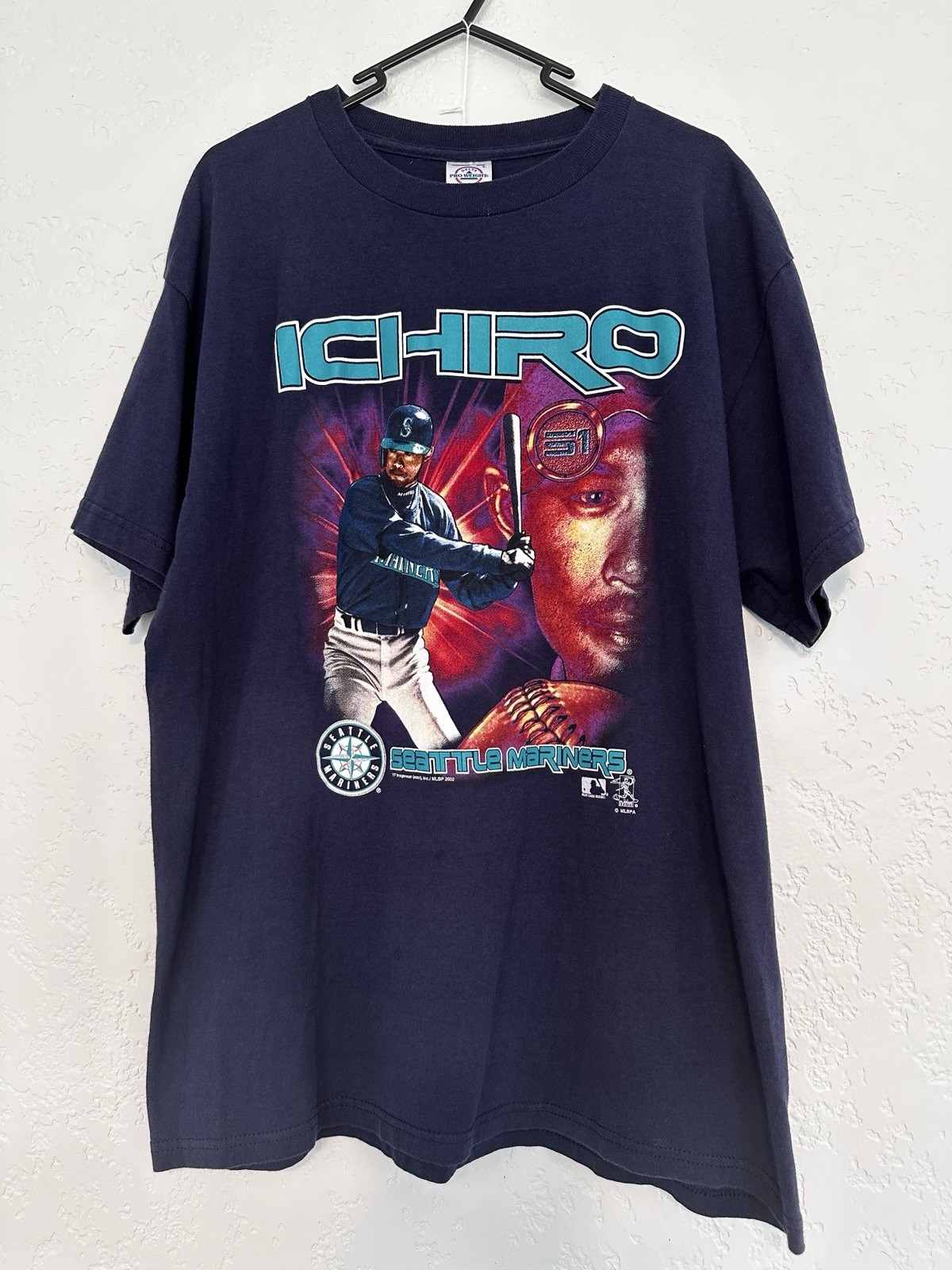 2002 Seattle Mariners Ichiro Suzuki Coin Tee (L) Delt… - Gem