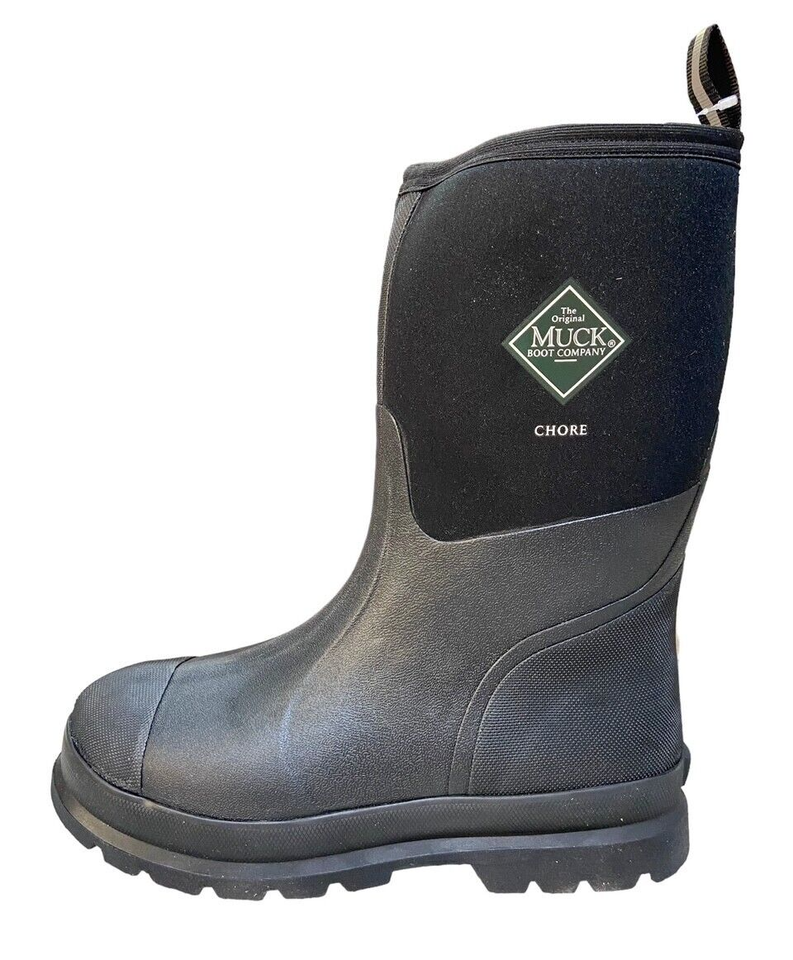Muck Boot Men's Chore Classic Rubber Work Boots, Black, US Size 11 UK10 ...