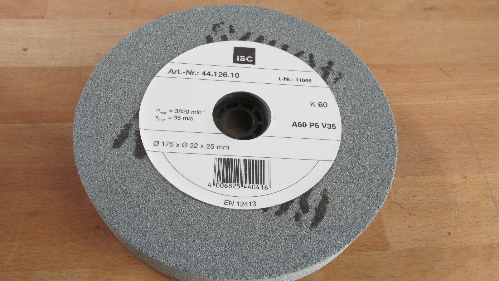 Schleifscheibe Steinscheibe 175 x 32 x 25mm / K60 / NEU Schleifstein ...