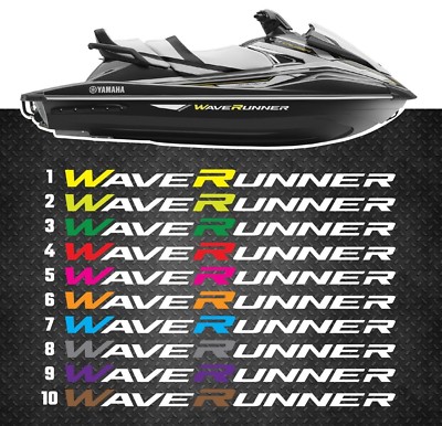 YAMAHA WAVERUNNER HULL DECALS TRAILER STICKER FX VX FZR WAVE RUNNER ...