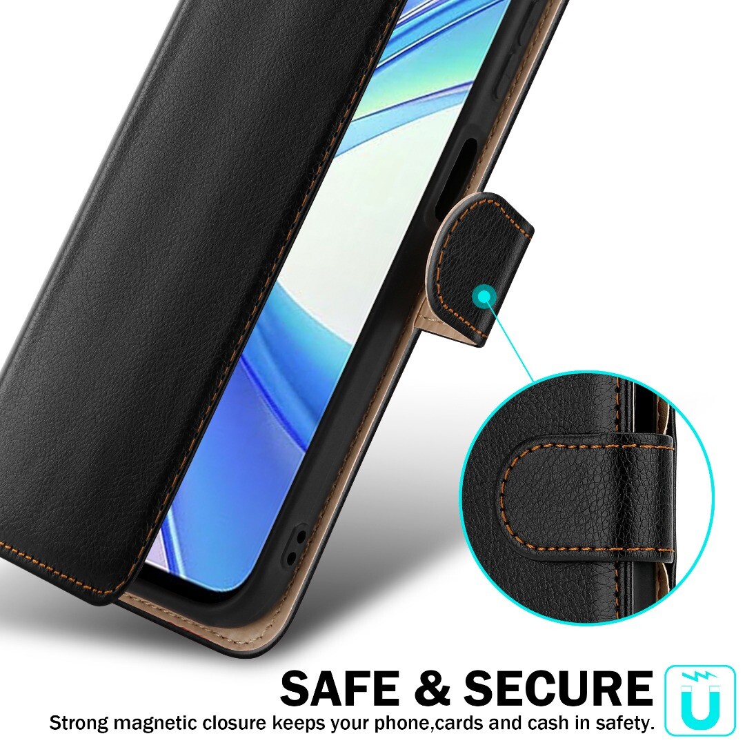 For Honor X7B Case Leather Wallet Shockproof Stand Phone Cover &Screen ...