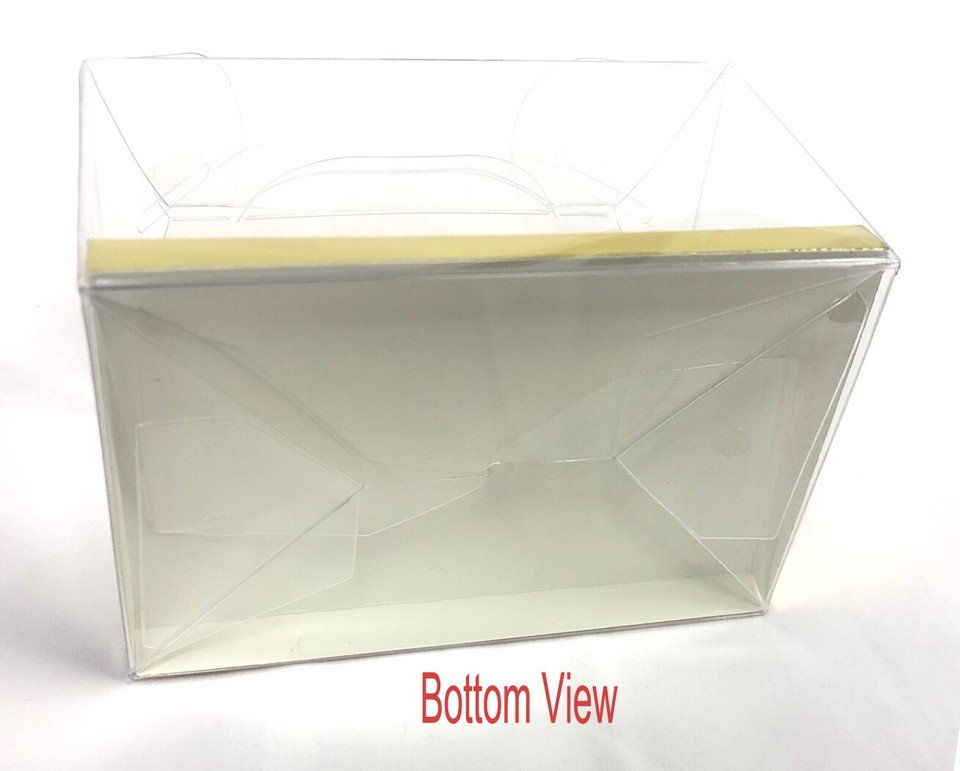 24-144~Clear Plastic APET Handle Top Automatic Bottom Boxes with Color Cards | eBay