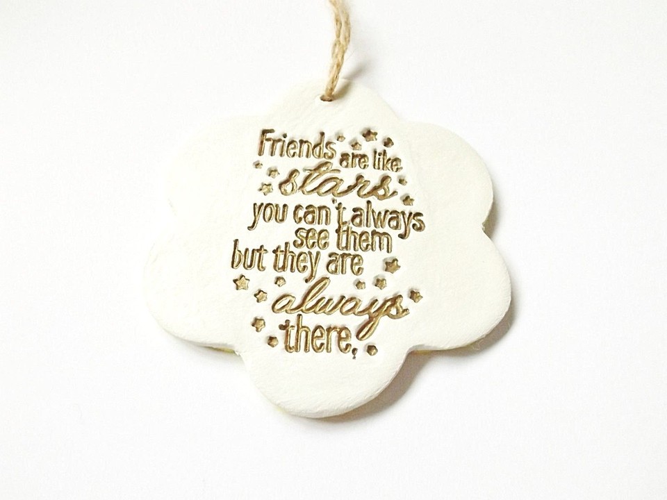 Friendship Quote Ornament Thoughtful Plaque Decor Friends Meaningful ...