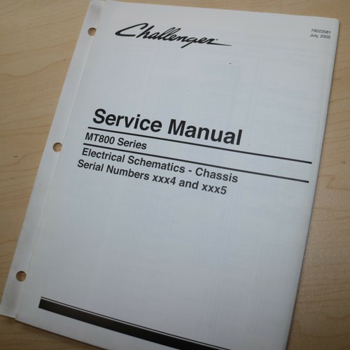 CATERPILLAR CHALLENGER MT800 Series Tractor CHASSIS Service Schematic ...