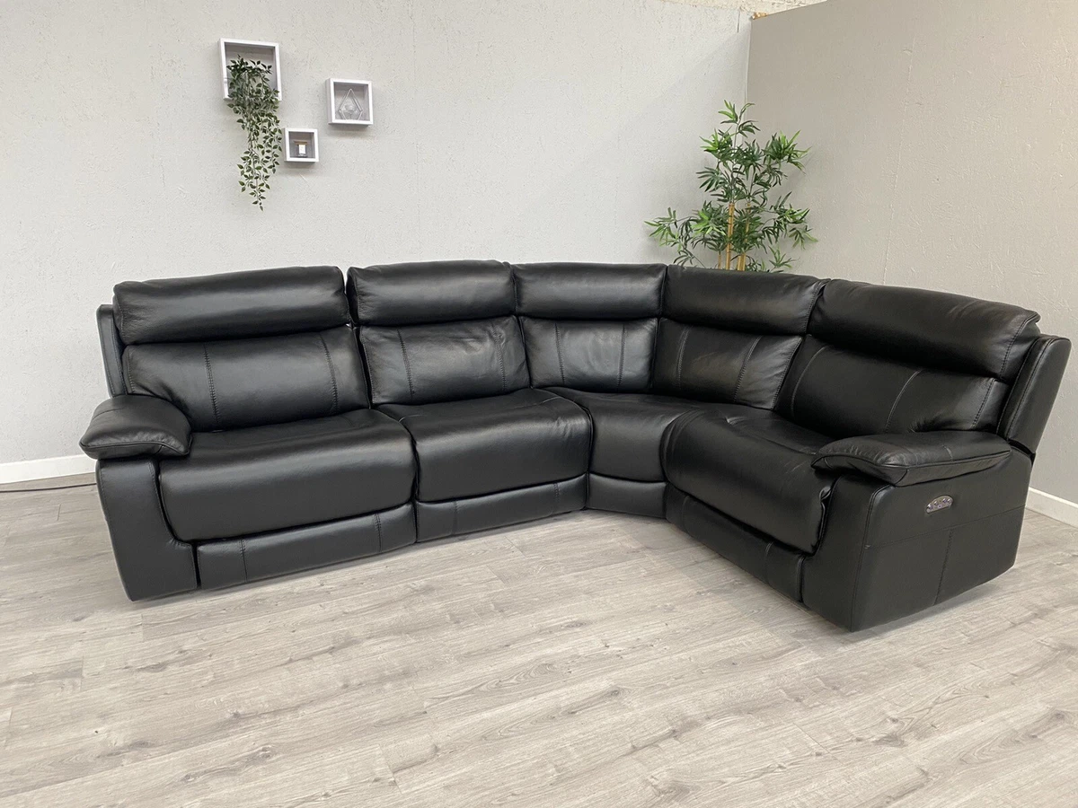 Black Leather Recliner Sofa Dfs | Cabinets Matttroy