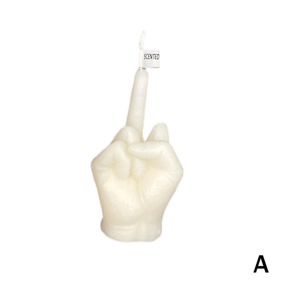 Creative Candles Middle Finger Shaped Gesture Scented Candles Durable ...