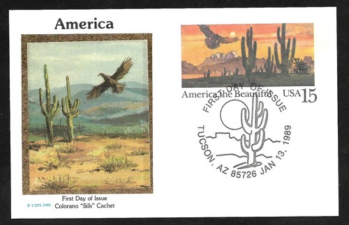 #UX127 15c America the Beautiful -Eagle&Desert-Postal Card - Colorano ...