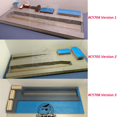 1/700 Scale Shipyard Dockyard Diorama Platform DIY Set Wooden Assembly ...