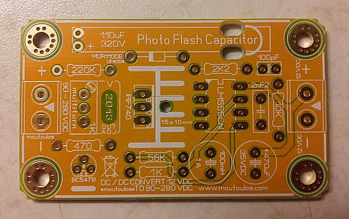 DC/DC DC to DC PCB Converter 12V to 90-280V 20mA DIY by moutoulos ...