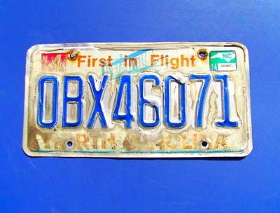 OBX North Carolina 2014 "First in Flight" Wright Flyer Aluminum License ...