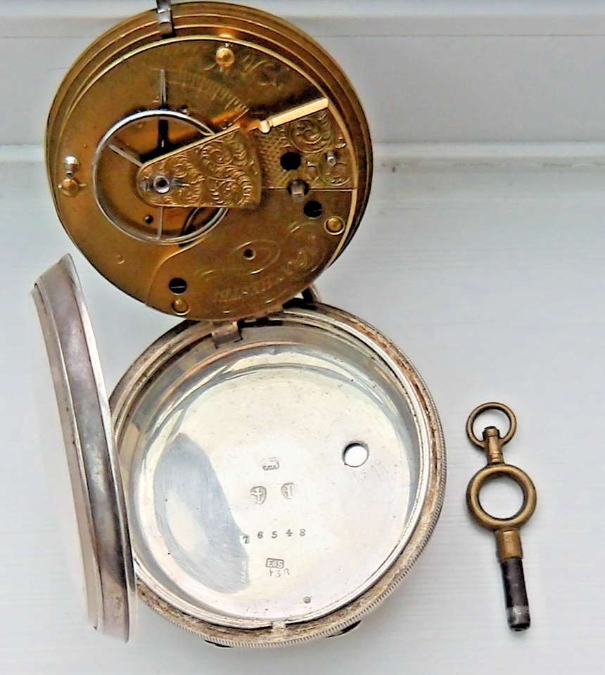 Antique Solid Silver Gents H. SAMUEL MANCHESTER Pocket Watch Circa 1885 ...