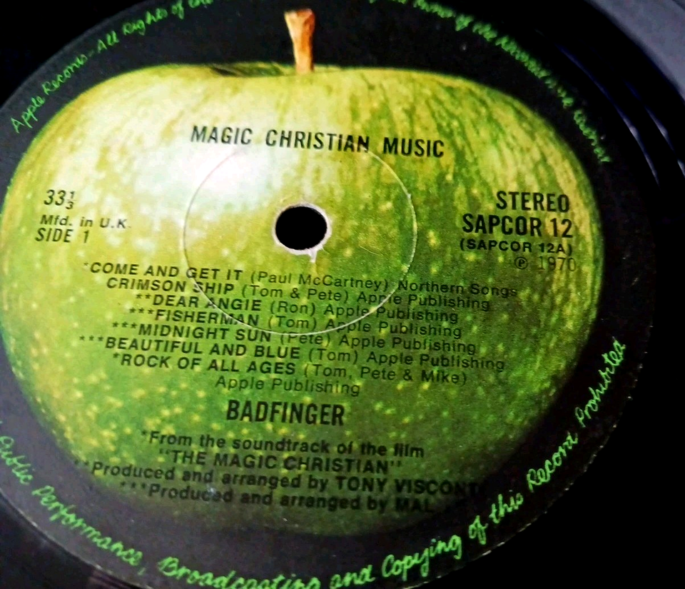 BADFINGER - Magic Christian Music , RARE ORIGINAL 1970 UK APPLE LP ...