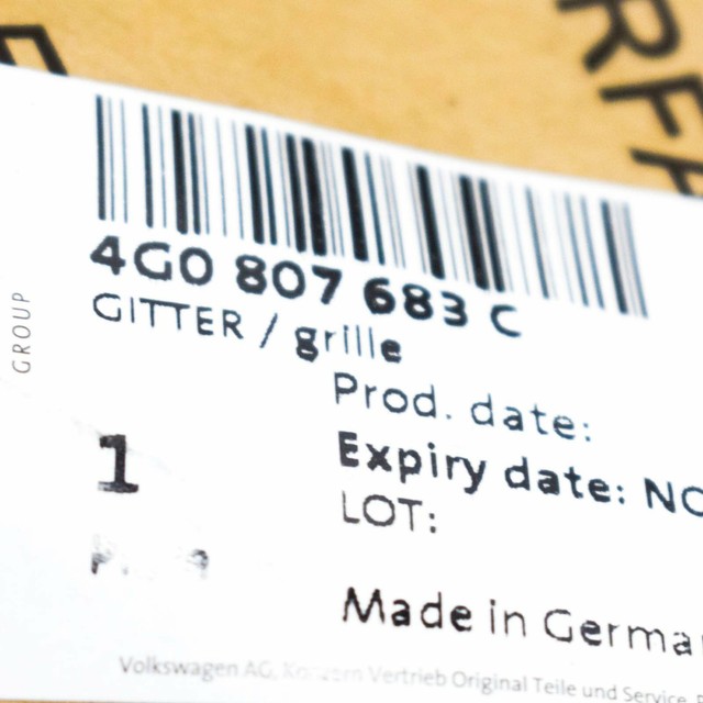 Audi OEM 17-18 A6 Quattro Front Bumper-lower Bottom Grille Grill ...