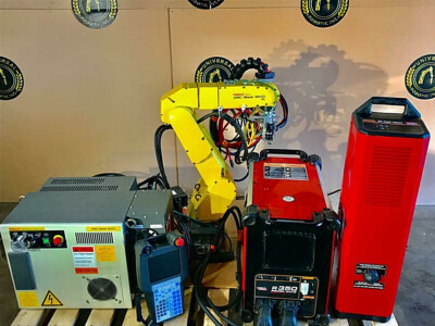 TIG Welding System Fanuc Robot Arc Mate 50iC/5L R-30iA Lincoln R-350 ...