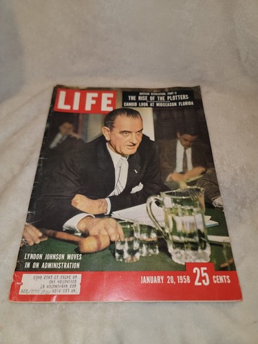 Life Magazine January 20 1958 Issue Volume 44 No 3 Lyndon Johnson ...