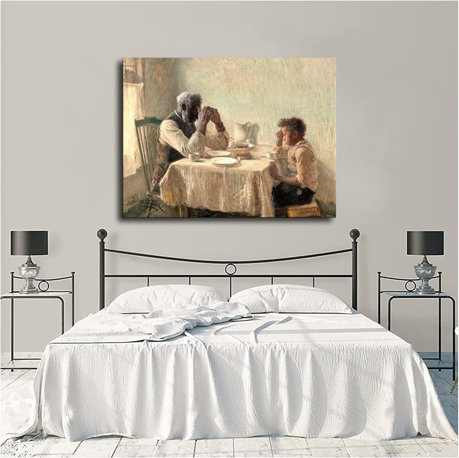 The Thankful Poor By Henry Ossawa Tanner Poster Painting Canvas Wall ...