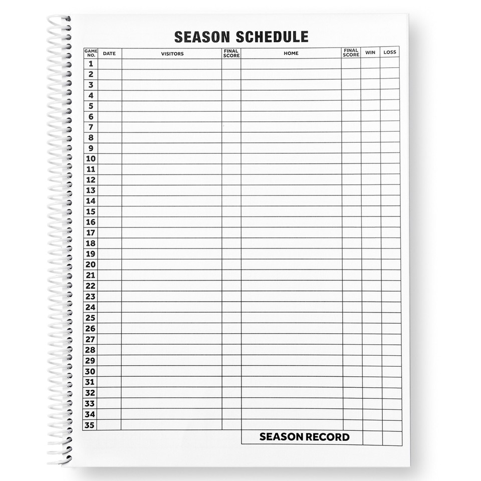 Murray Sporting Goods Baseball/Softball Scorebook - Large Print Book ...