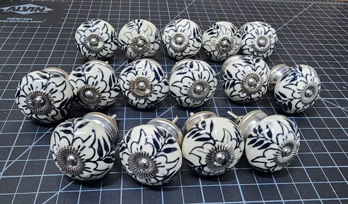 Ceramic Knobs Kitchen Cabinets Bathroom Cupboards Dresser Drawers Chest Set 15 | eBay