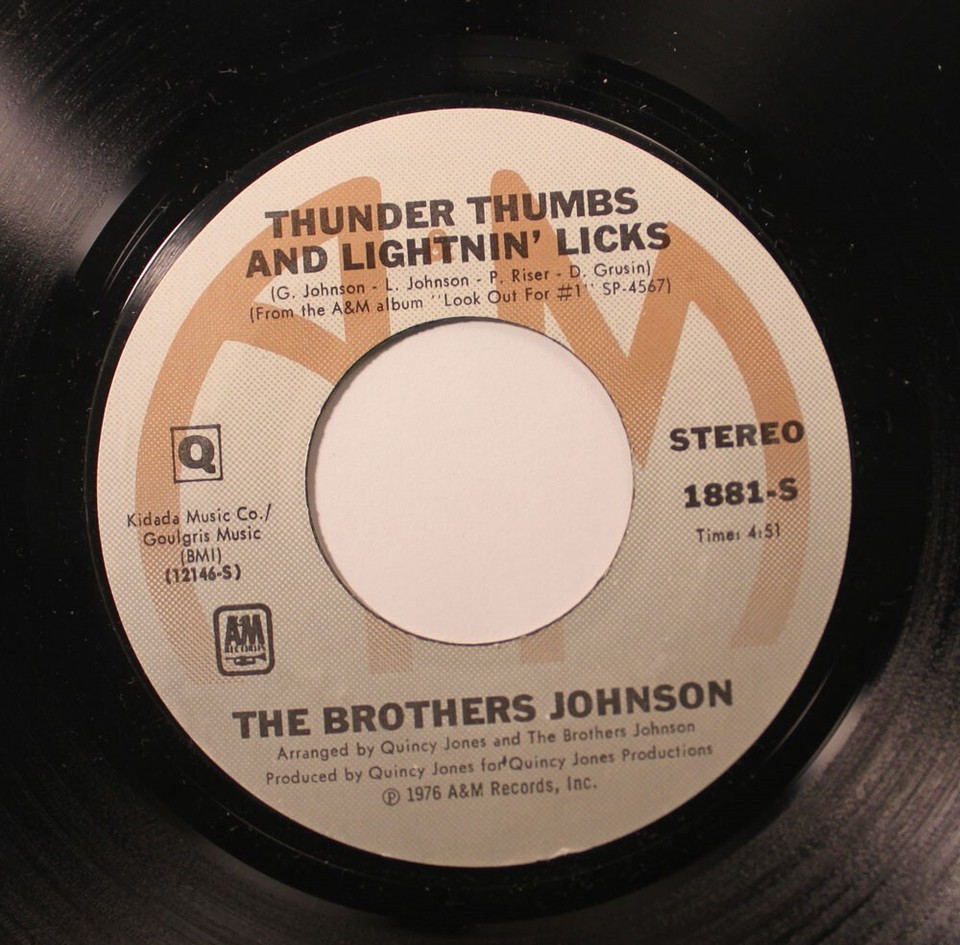 Soul 45 The Brothers Johnson - Free And Single / Thunder Thumbs And ...