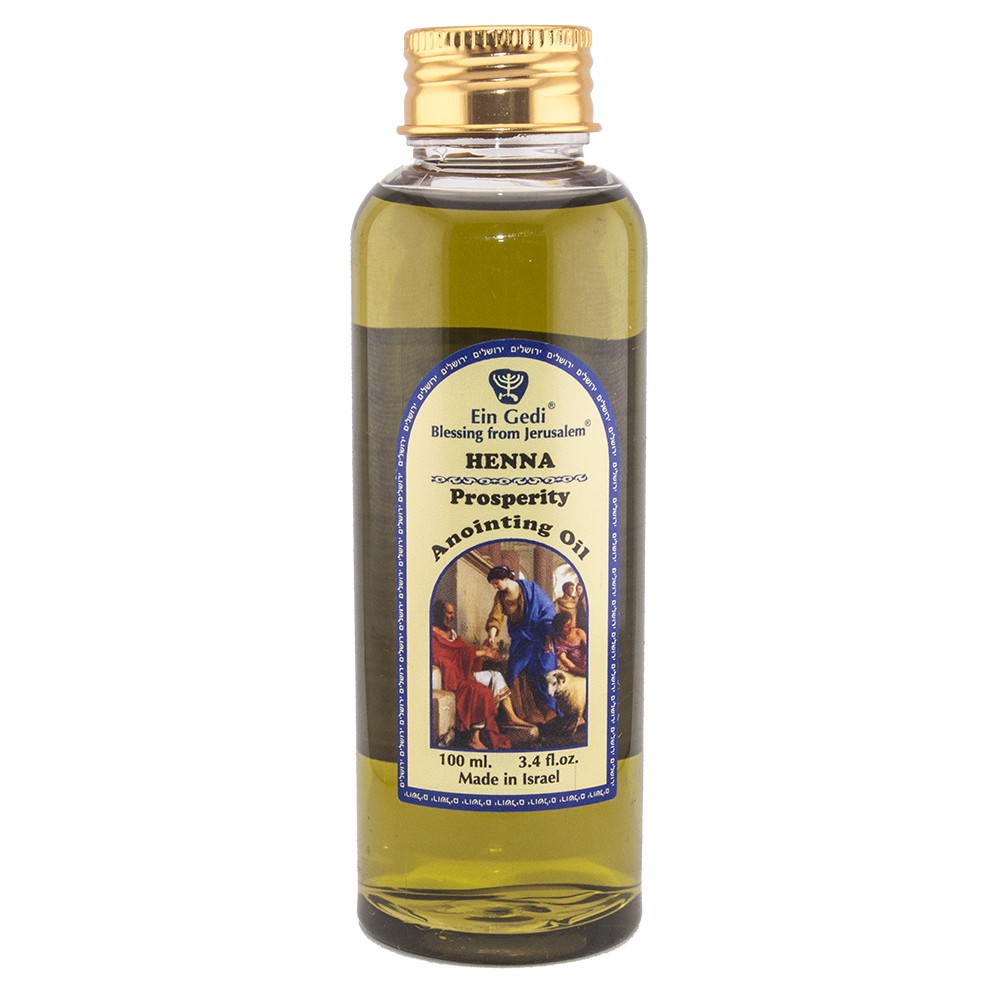 Holy Anointing Oil w/ Pure Henna Aroma from Jerusalem Holy Land 3.4fl ...