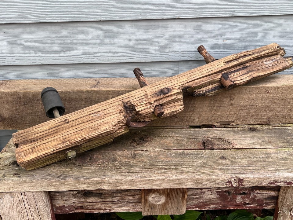 WOW Antique Telephone Pole Cross Arm Glass Insulator Display Shelf ...