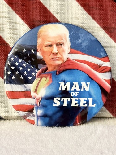 Trump 2020 Presidential Campaign Political Pin-Back Button - 3" Round ...