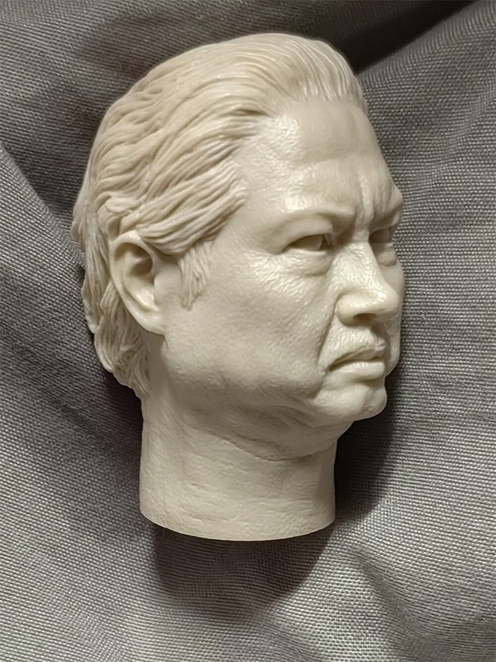 Unpainted 1/6 Hong Jinbao Sammo Hung Head Carved Model DIY 12'' Action ...
