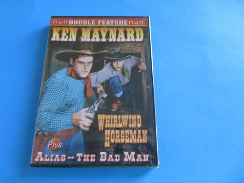 “Whirlwind Horseman & Alias-The Bad Man” Ken Maynard; Western/DVD/B&W ...