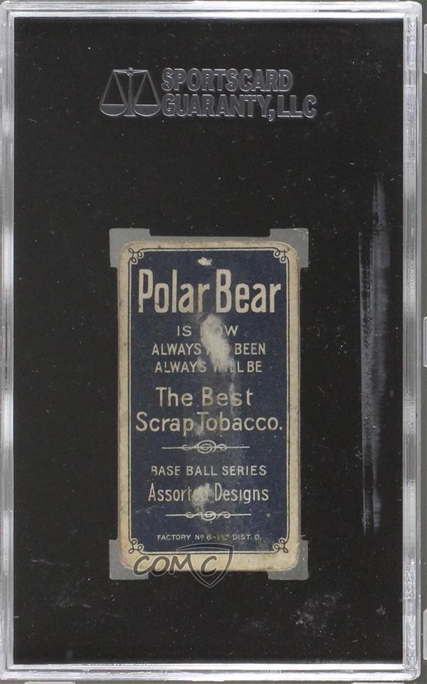 1909-11 T206 Polar Bear Back Donie Bush SGC 10 | eBay