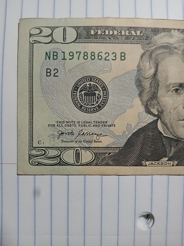 fancy serial number 20 dollar bill Birthday, Anniversary Note, Light ...