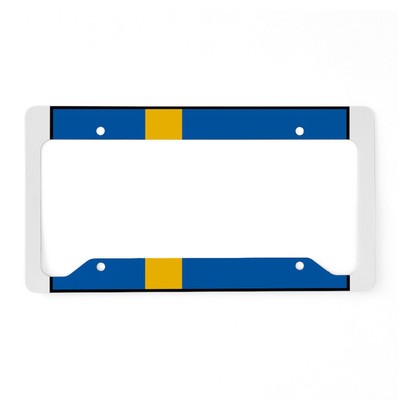 CafePress Sweden Swedish Flag License Plate Holder License Frame ...