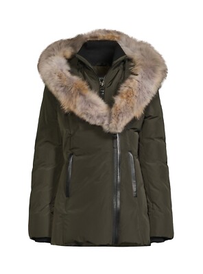 MACKAGE Fur-trimmed Hooded Down Jacket -Small Women | eBay