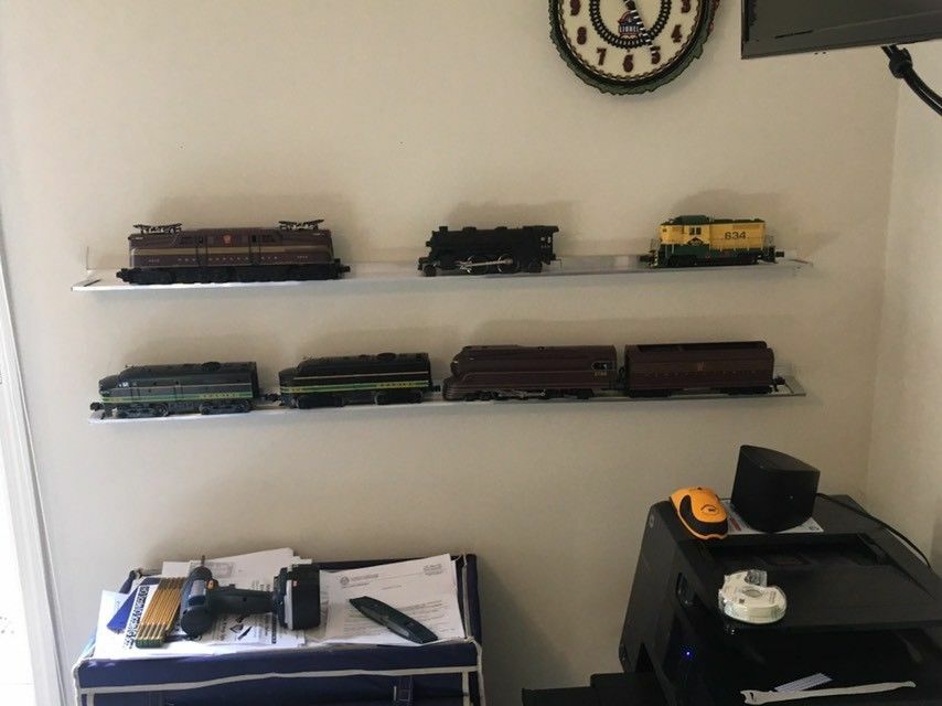 O SCALE TRAIN DISPLAY SHELVES 5 PACK Aluminum / Model Railroad / O ...