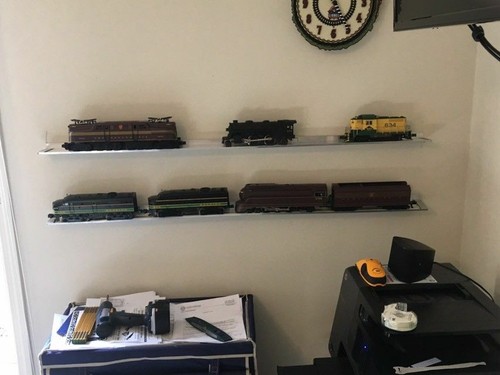 O SCALE TRAIN DISPLAY SHELVES 5 PACK Aluminum / Model Railroad / O ...