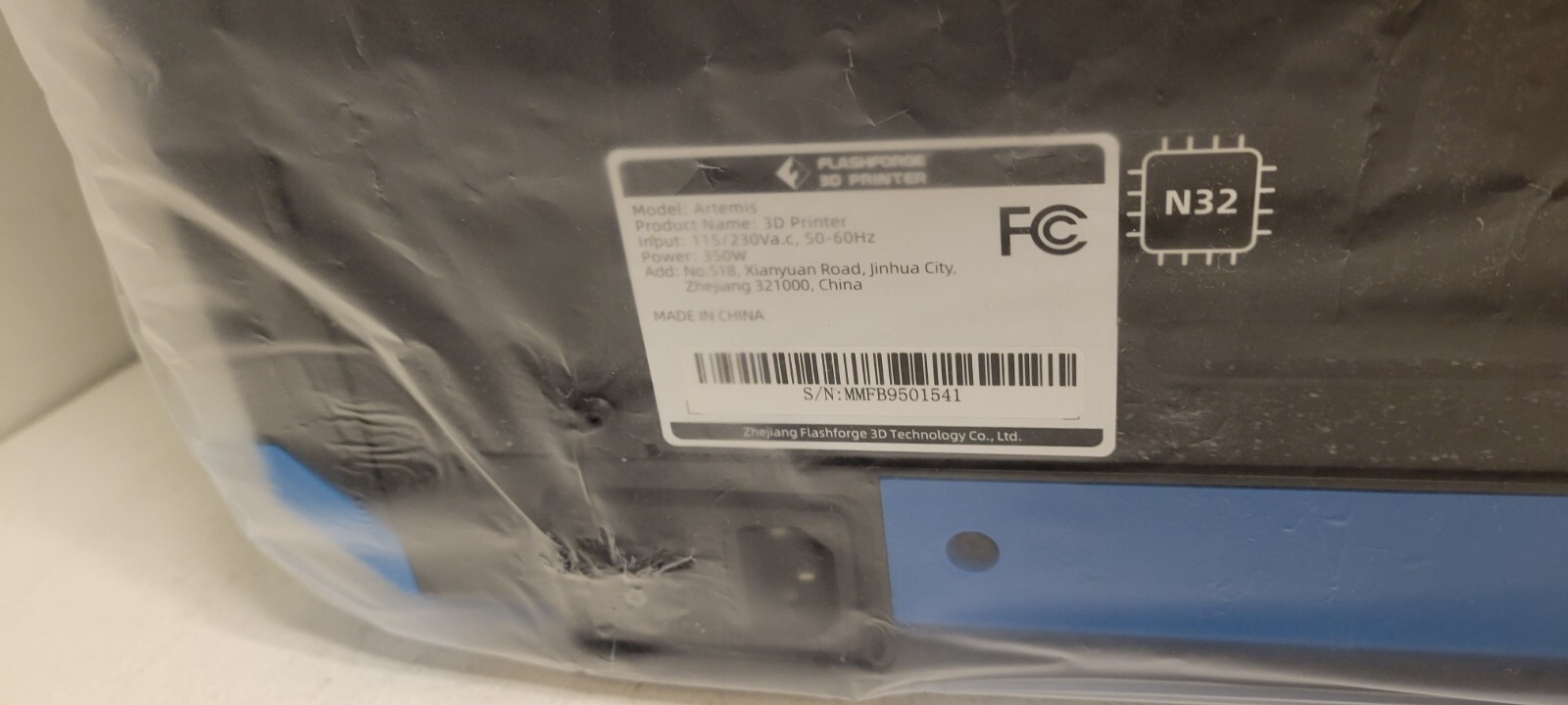 FlashForge Artemis 3D Printer Blue 190x195x200mm Volume | eBay