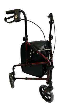 Ultra Lightweight Tri Walker Three Wheel Rollator Mobility Walking Aid ...