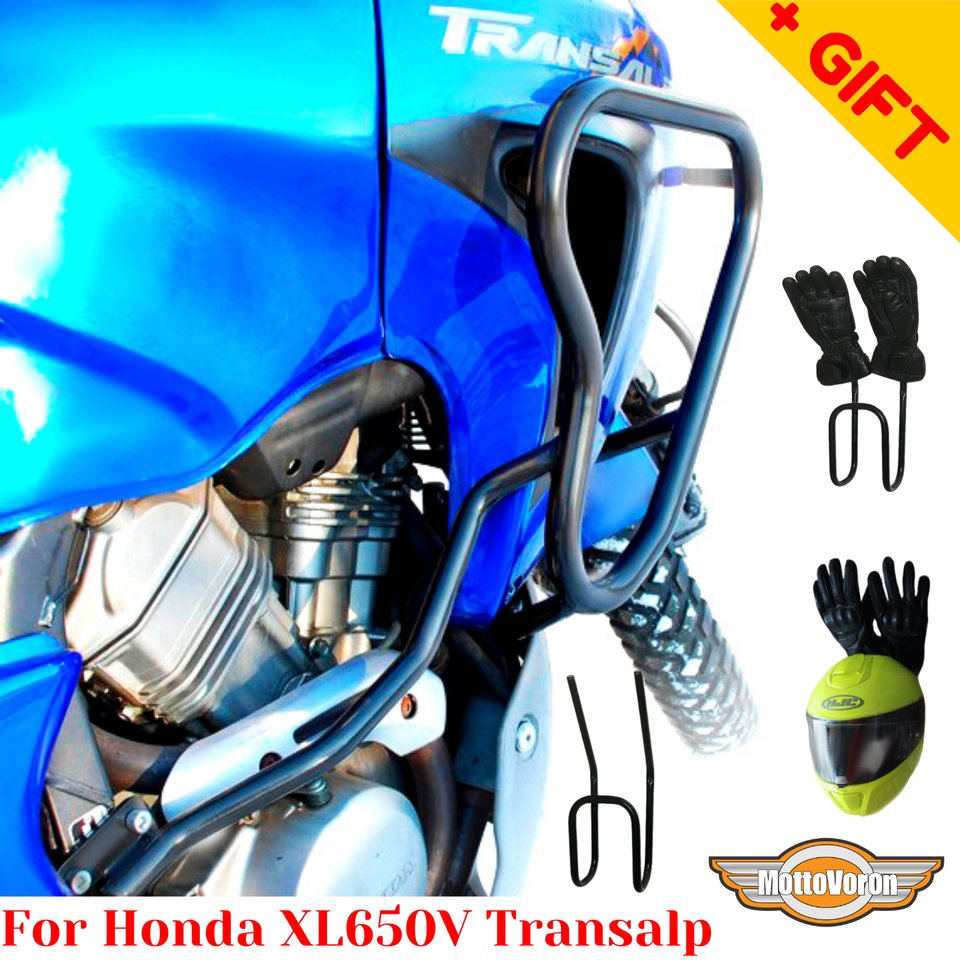 For Honda XL 650 V Transalp engine guard Transalp 650 crash bars, Bonus ...