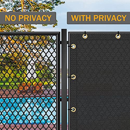 4x50Ft Heavy Duty Mesh Privacy Screen Fence Net Barrier for Garden Yard ...