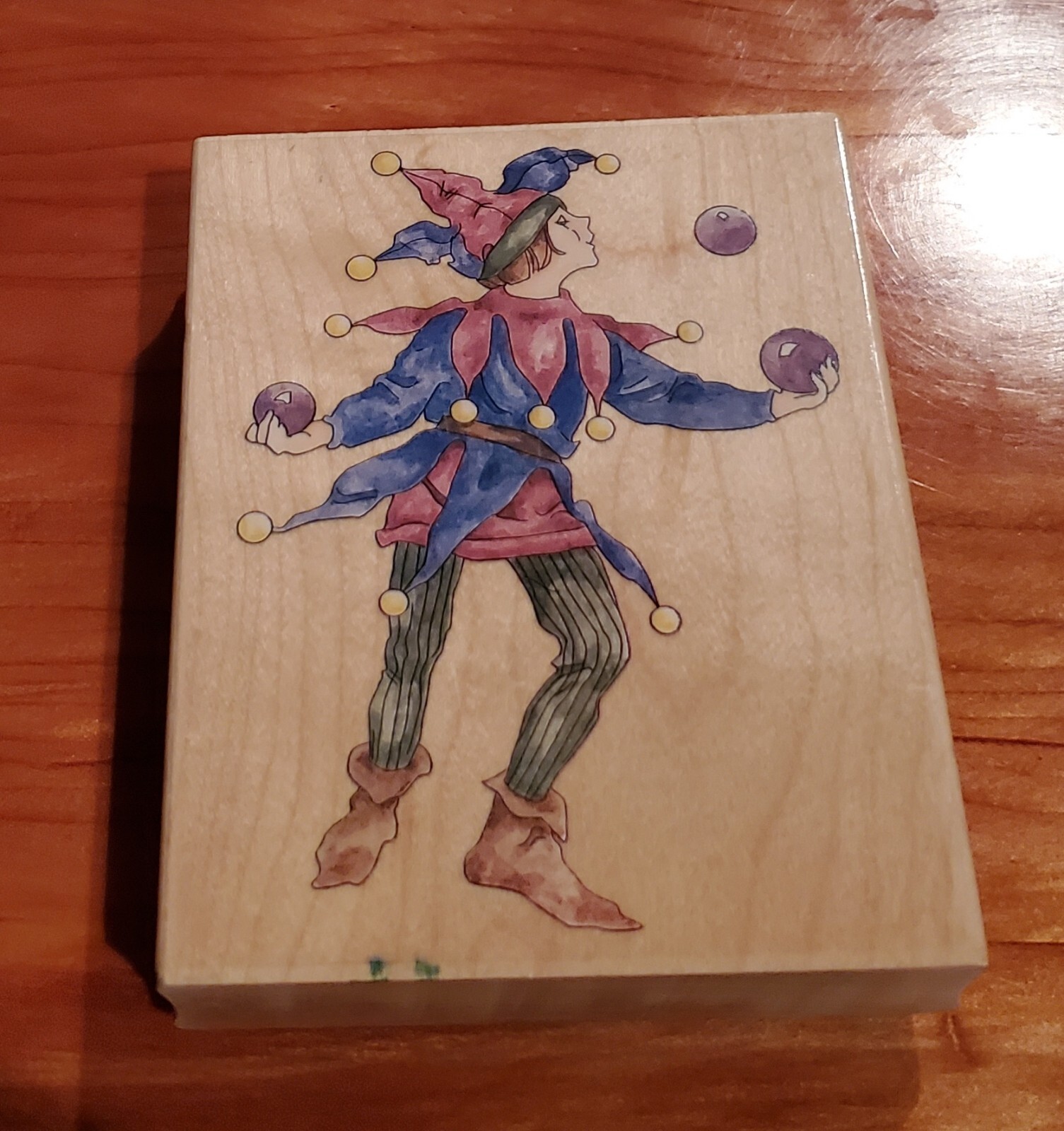 Stamps Happen Wood Mount Rubber Stamp Jester #80094 | eBay