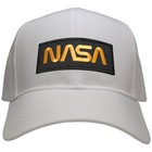 NASA Worm Gold Text Embroidered Iron On Patch Snapback Baseball Cap | eBay