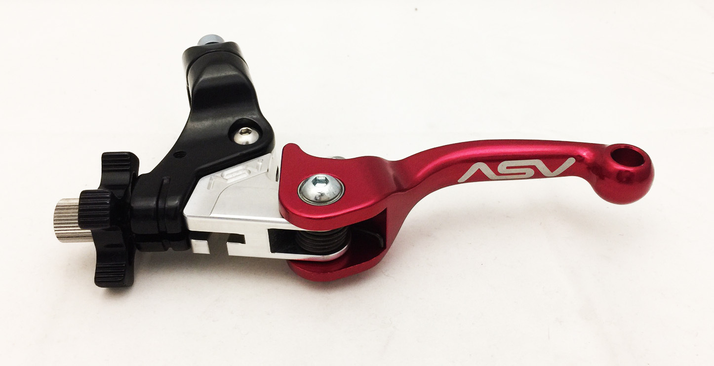 ASV F3 Unbreakable Shorty Red Brake Clutch Levers CR CRF XR Universal ...