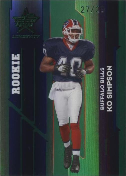 2006 Leaf Rookies & Stars Longevity - Rookie Ko Simpson #184 Emerald ...